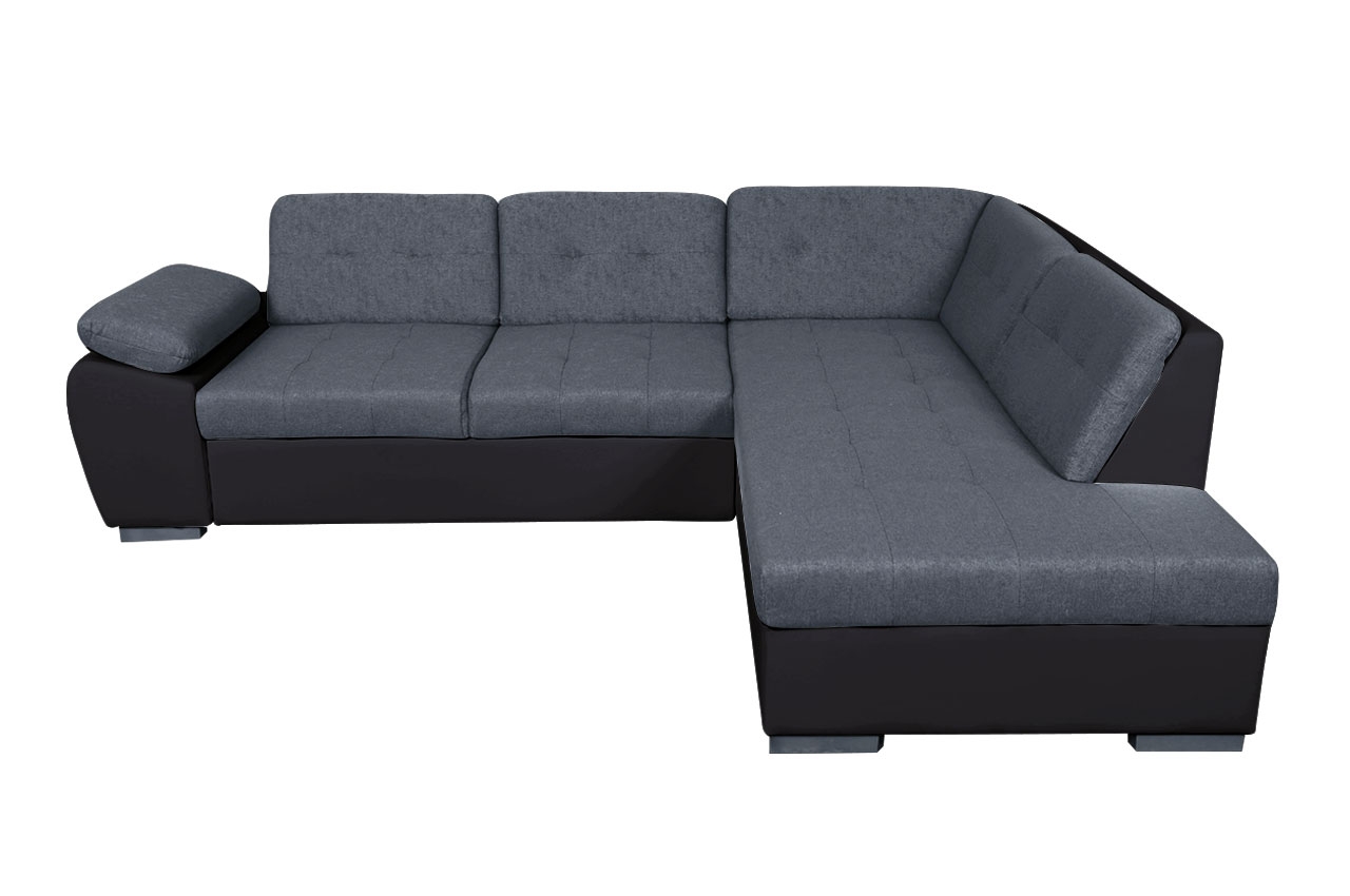 Ecksofa Gala rechts - mit Schlaffunktion - Anthrazit | Sofas zum halben ...